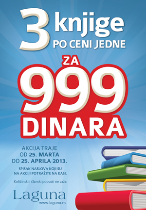 Laguna - Bukmarker - 3 knjige za 999 dinara - Knjige o kojima se priča